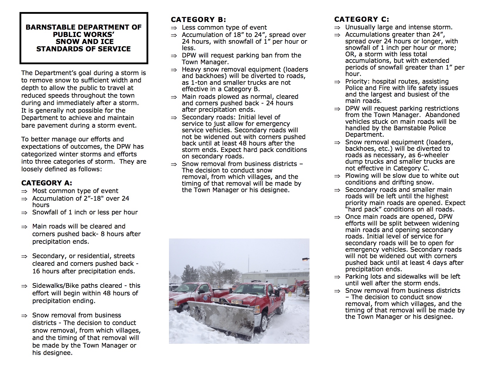 DPW Snow & Ice Information | BarnstablePrecinct7